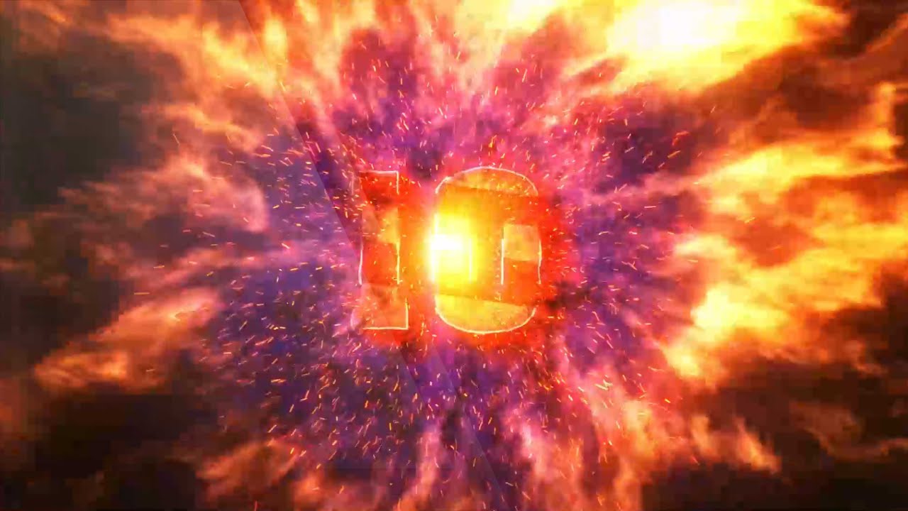 Explosion fire countdown timer animation | Countdown Video