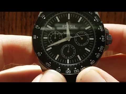 FOSSIL WATCH: How to set date, time, and day of week