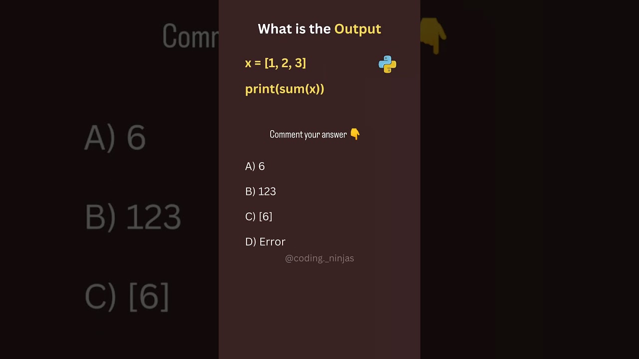 python quiz #100daysofcode #maths #programmingquiz #coding