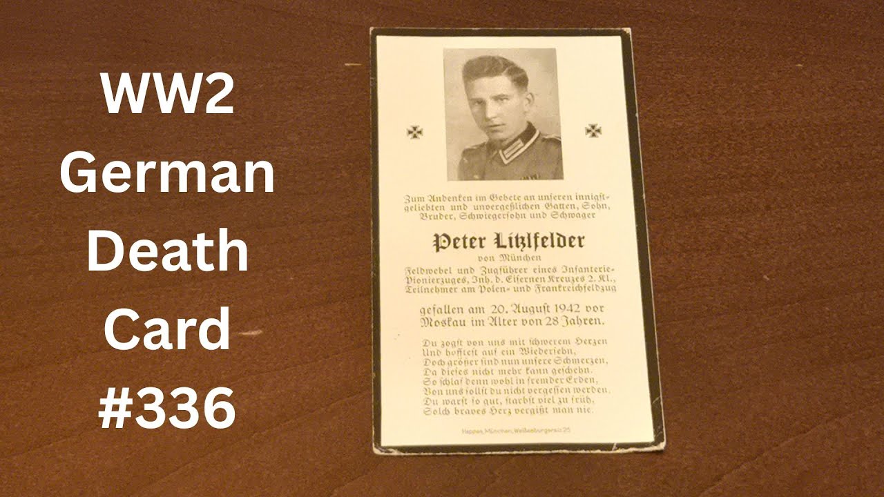 WW2 German Death Card #336