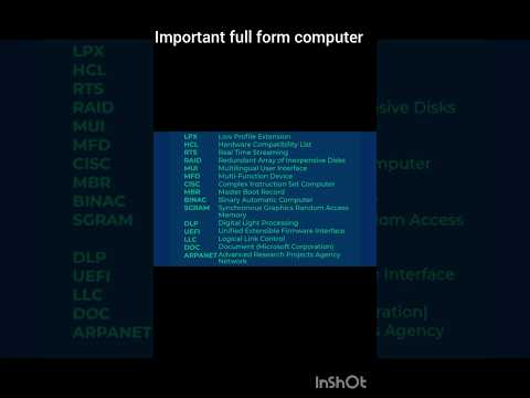 full form computer MVS,NAS,bps,hcl#shots#shortform