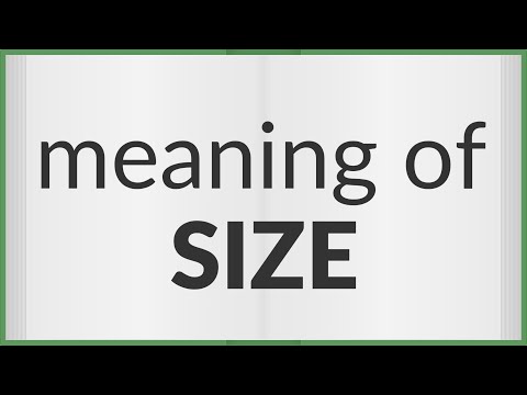 Size | meaning of Size