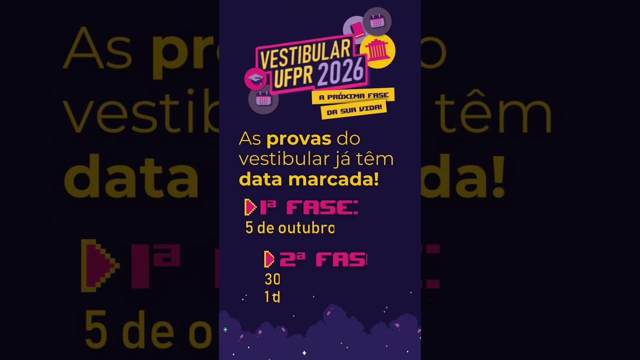 Spoiler: o vestibular #ufpr 2026 já tem data marcada!