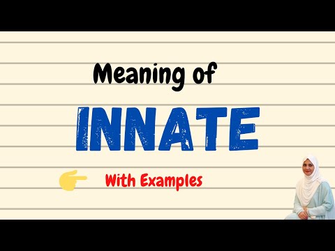 Daily vocabulary | Innate Meaning | Vocabgram