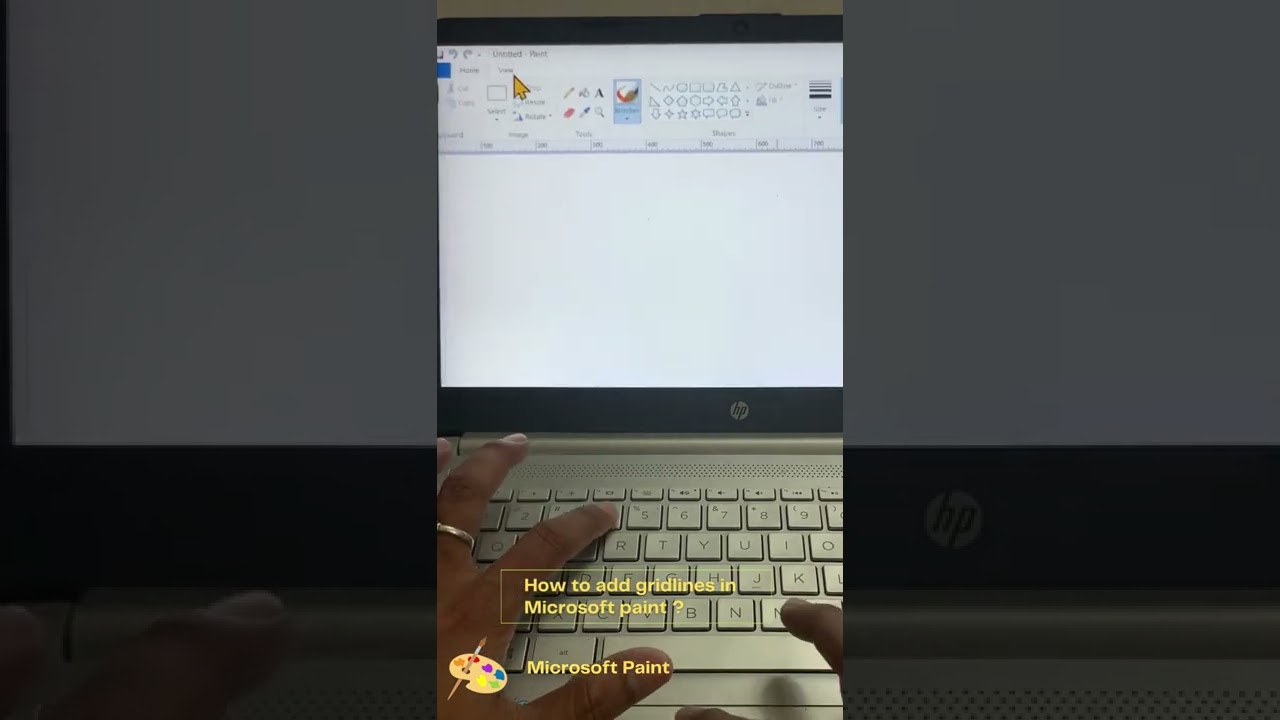 How to add gridlines in Microsoft paint?