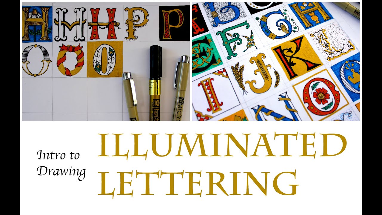 How To Draw Illuminated Letters
