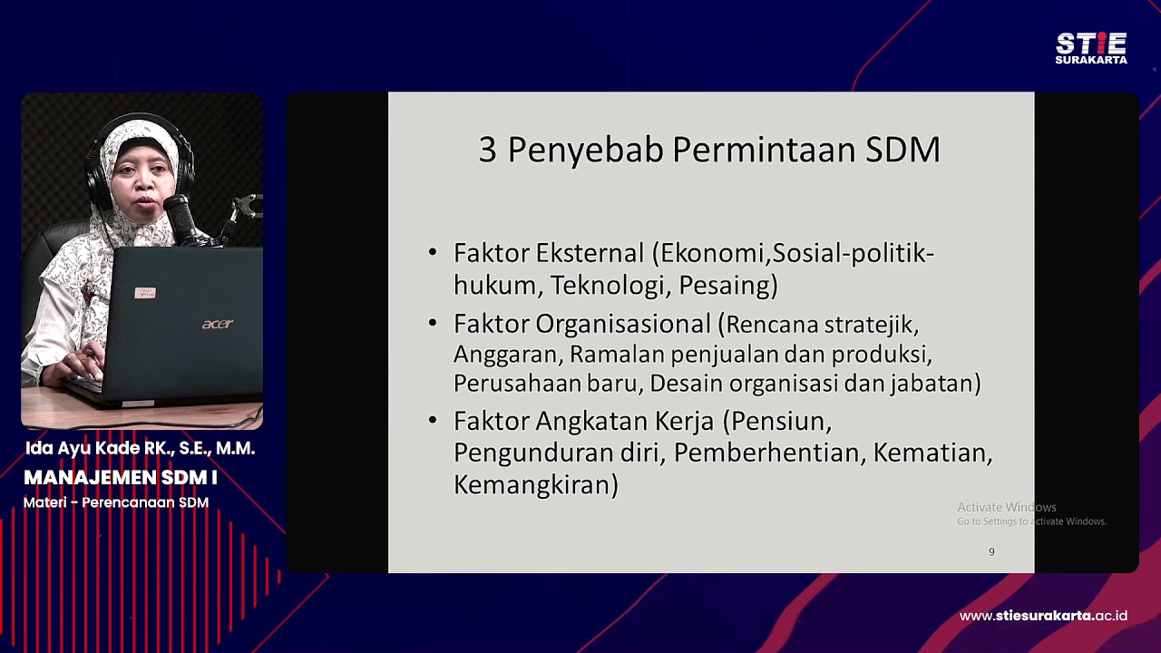 Manajemen SDM I #2 Perencanaan SDM - Ida Ayu Kade