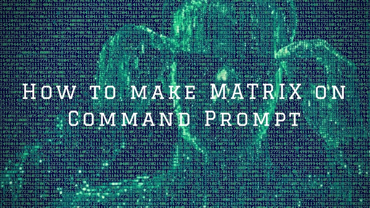 How to make Matrix Rain In Command Prompt [EASY TUTORIAL]