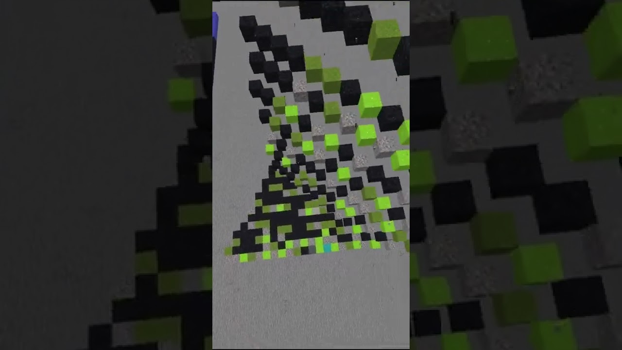 Illuminati -  Minecraft wall of falling pixel art n°29 #illuminati #shorts