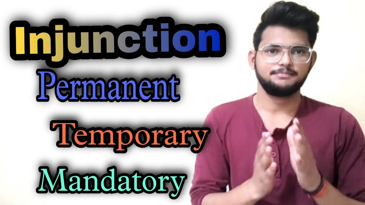 Injunction and Types of Injunction | #education #viralvideo #law #injunction #specificreliefact