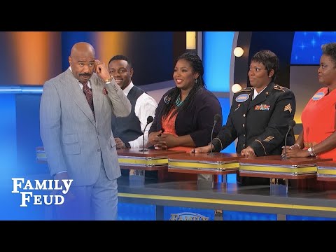 I want MY BUTT shaped like a WHAT? | Family Feud | Hollywood goodfella