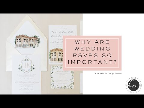 What is an RSVP and why are they important for a wedding?
