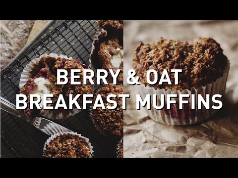 BERRY & OAT BREAKFAST MUFFINS // VEGAN + GF + OIL FREE + REFINED SUGAR FREE