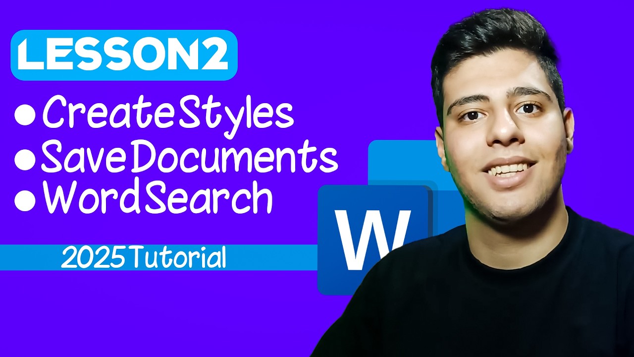 Microsoft Word Lesson 2: Master Groups, Styles & All File Save Methods