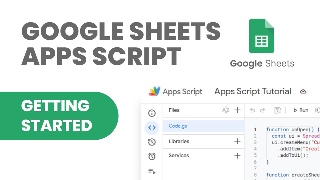 Google Apps Script for Sheets: Automate with Custom Scripts (basics)