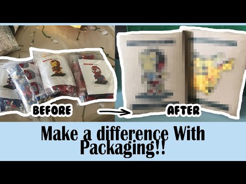 Packaging Matters! DIY Kraft box for mini legos!! #shorts