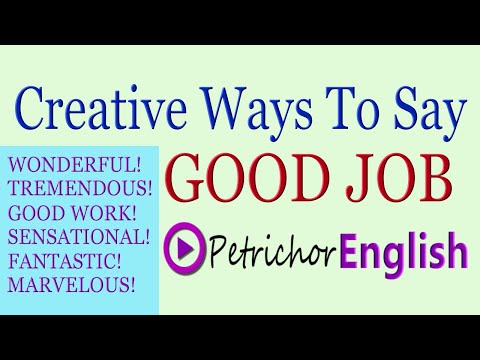 Different Ways to say GOOD JOB in English | Modern ways to say Good Job
