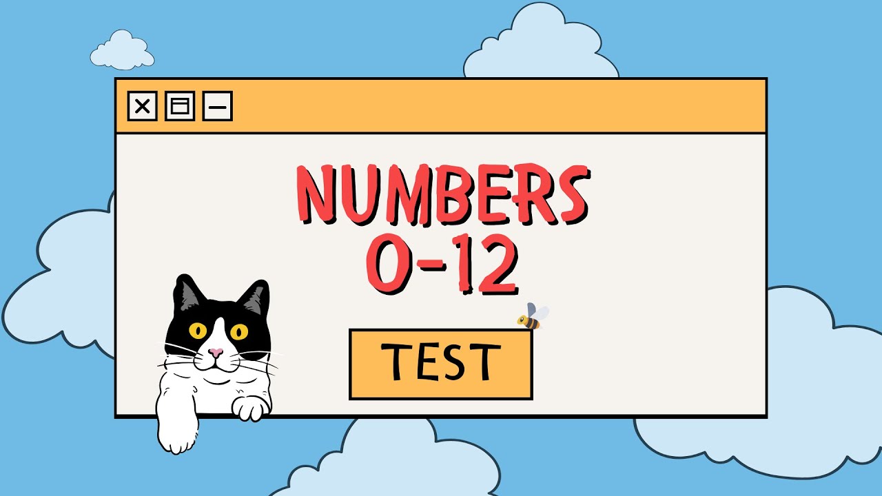 NUMBERS 0-12 Test | Test time | numbers from zero to twelve | Quiz numbers | English TEST
