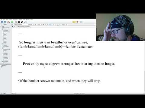 A brief introduction to poetic meter and scansion