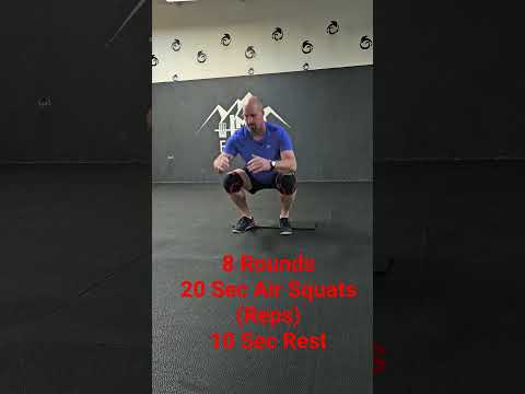 Tabata Squats: workout anytime with no equipment. #workoutanywhere #noequipmentworkout