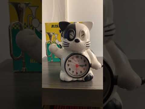 Rise and shine bugle cat rhythm alarm clock