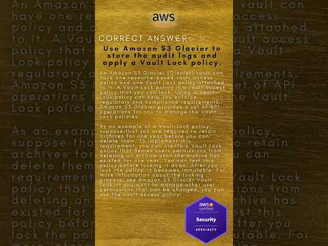 #SCS-C02 AWS Certified Security Specialty Sample Exam Questions #shorts