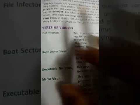 Class 7th Computer, Viruses and its types