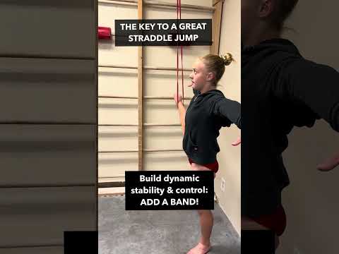 Flexibility Drill for a great straddle jump #gymnasticsflex