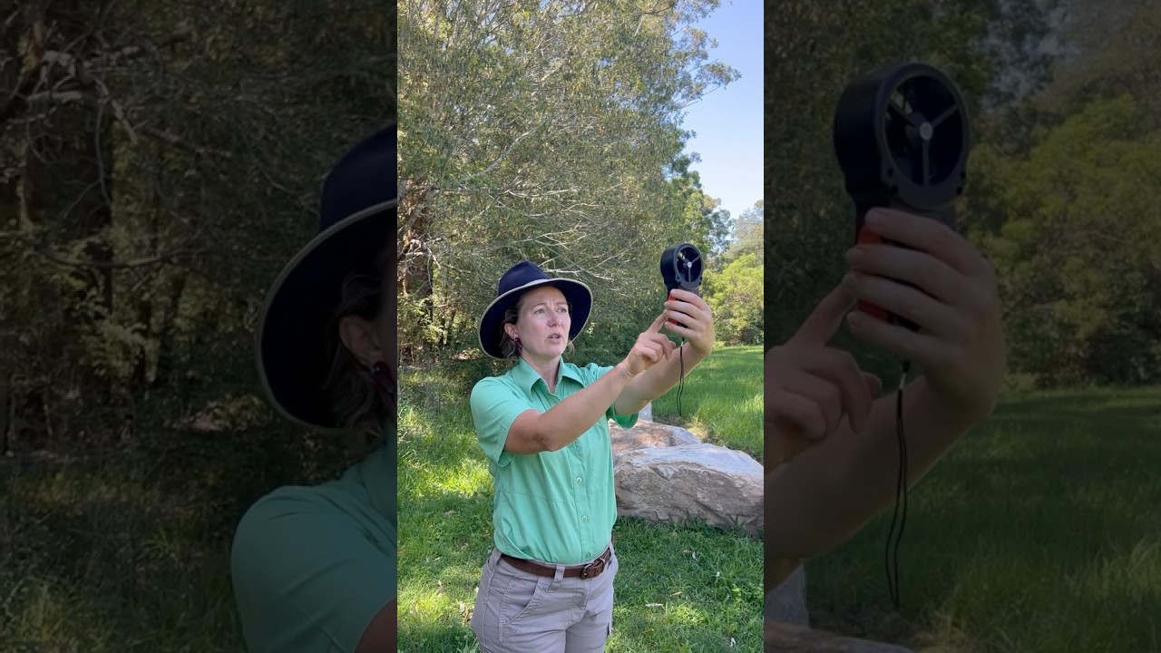 Anemometer, wind speed, instructional video #fieldwork #geography