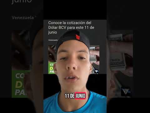 El dólar BCV abre la jornada este miércoles 11 de junio, en 99,69 bolívares. #dolar #bcv #venezuela
