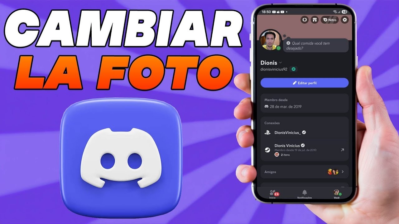 Como Poner o Cambiar la Foto de Perfil Discord Celular 2026