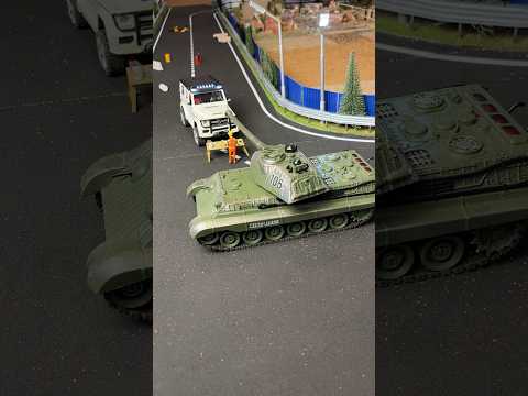 Man relocate into a remote controlled car 🚗 #jokes #shorts #comedy #rctank