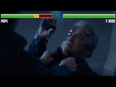 Pops vs. T-3000 Terminator WITH HEALTHBARS | Final Fight | HD | Terminator: Genisys