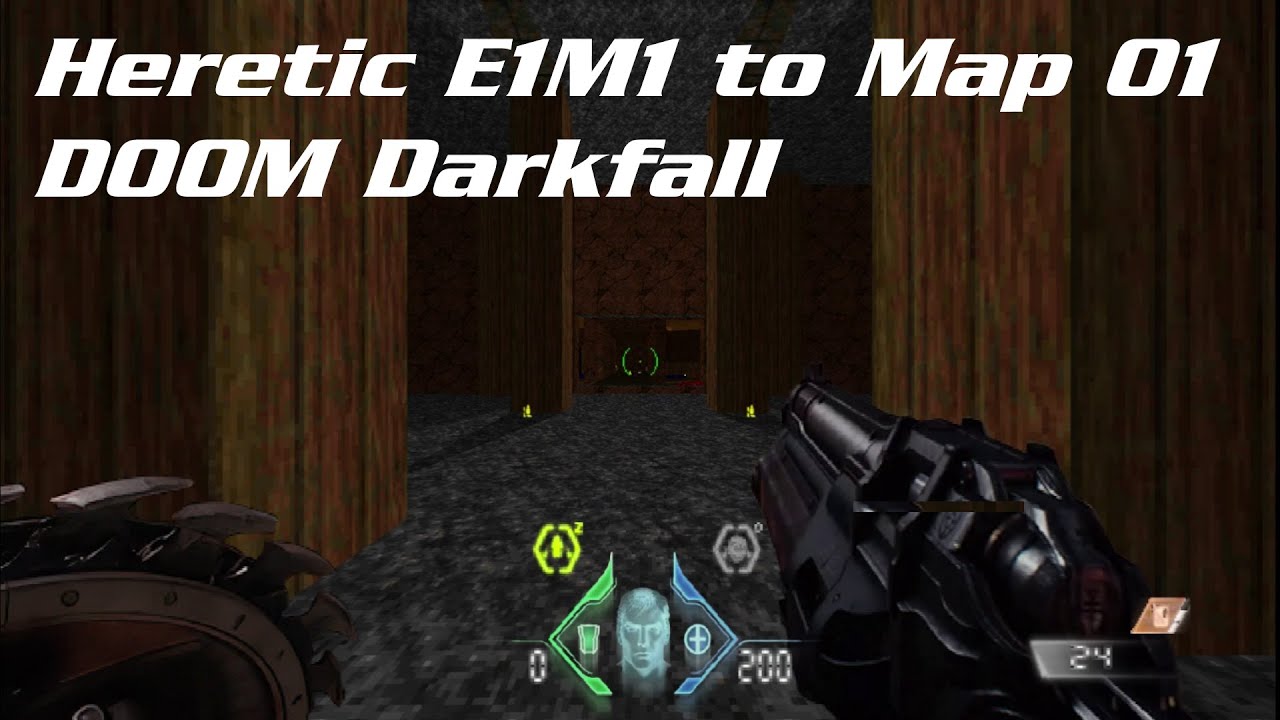 [Doom II] Heretic E1M1 to Map 01 + DOOM Darkfall (Doom: The Dark Ages in Classic Doom)