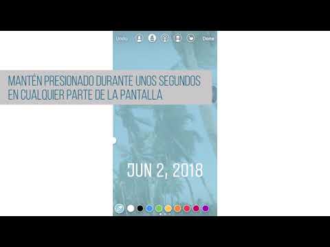 ¿Cómo poner el fondo de color con transparencia en las historias de Instagram?