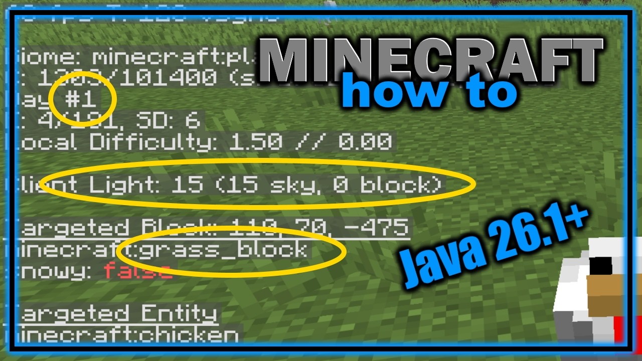 How to Edit the F3 Debug Screen in Java Edition (26.1+) | Easy Minecraft Tutorial