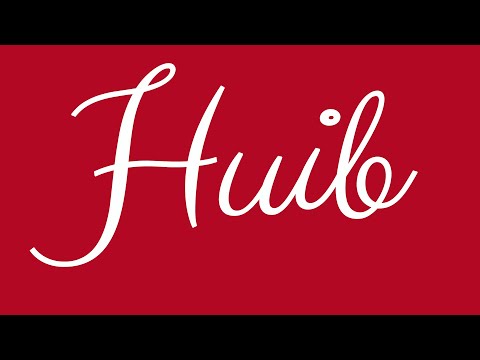 Learn how to Sign the Name Huib Stylishly in Cursive Writing