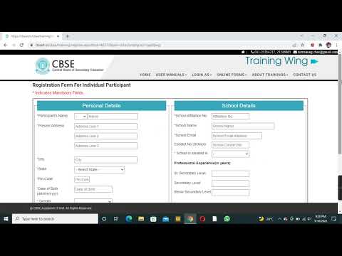 How to register in CBSE training portal