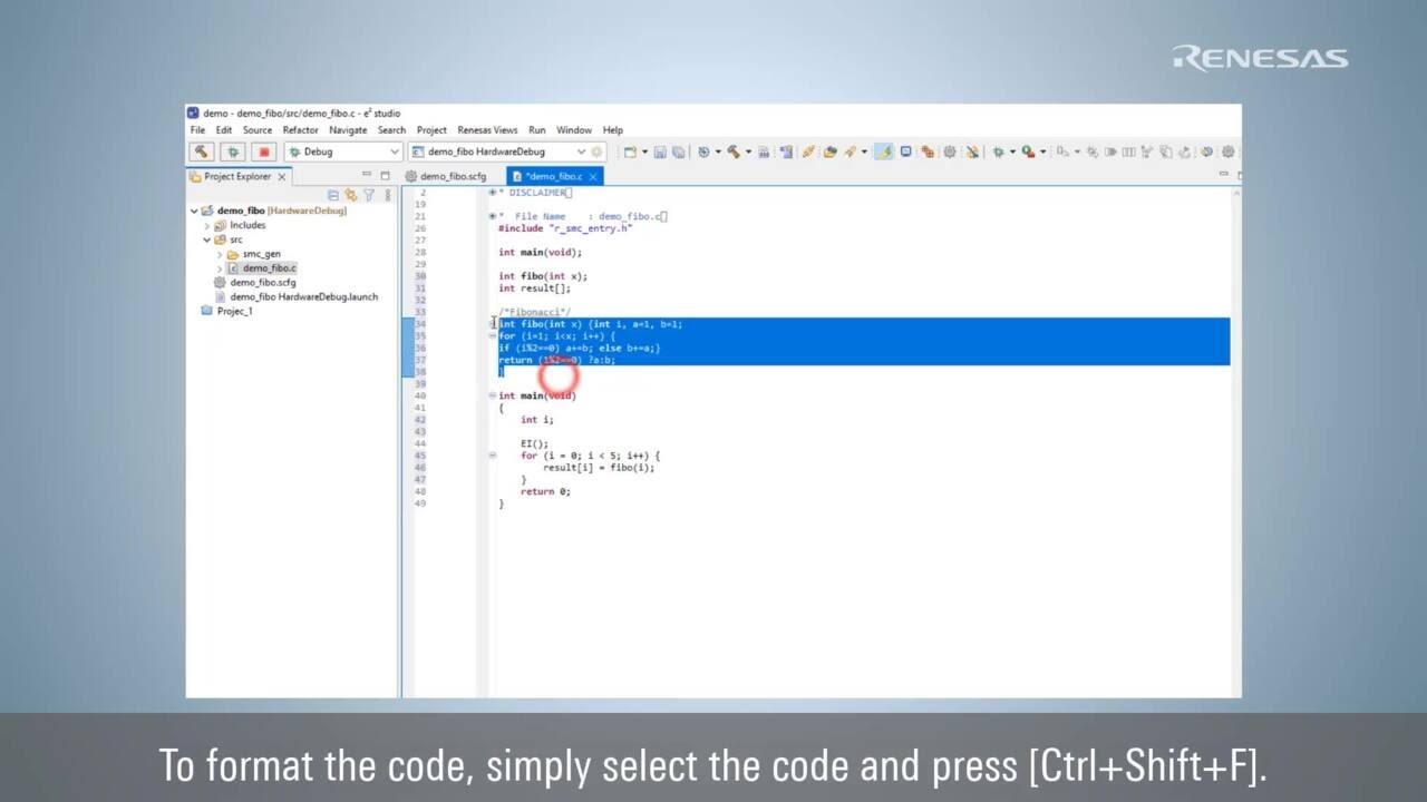 e² studio Tips - How to Format Code