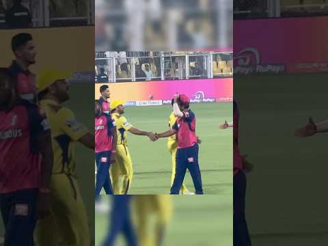 Respect for Dhoni from RR players 🫡 #ipl #csk #dhoni