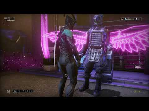 Equipping Eros (Magnificent) Wings Ephemera - morale booster for me | Star Days | Warframe Event