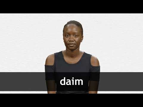 How to pronounce DAIM in French