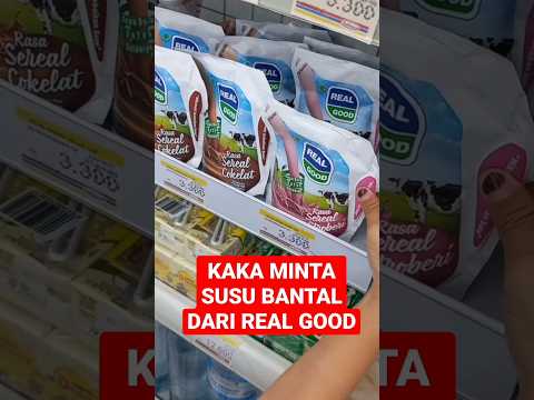Kaka jajan susu bantal dari real good #jajan #jajanananak #susubantal #realgood #indomaret #shorts