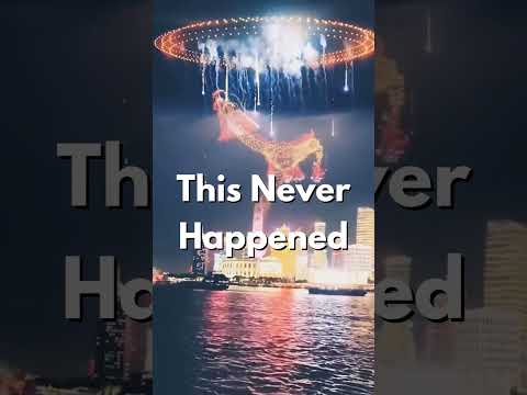 EXPOSED as FAKE Chinese New Year Drone Show