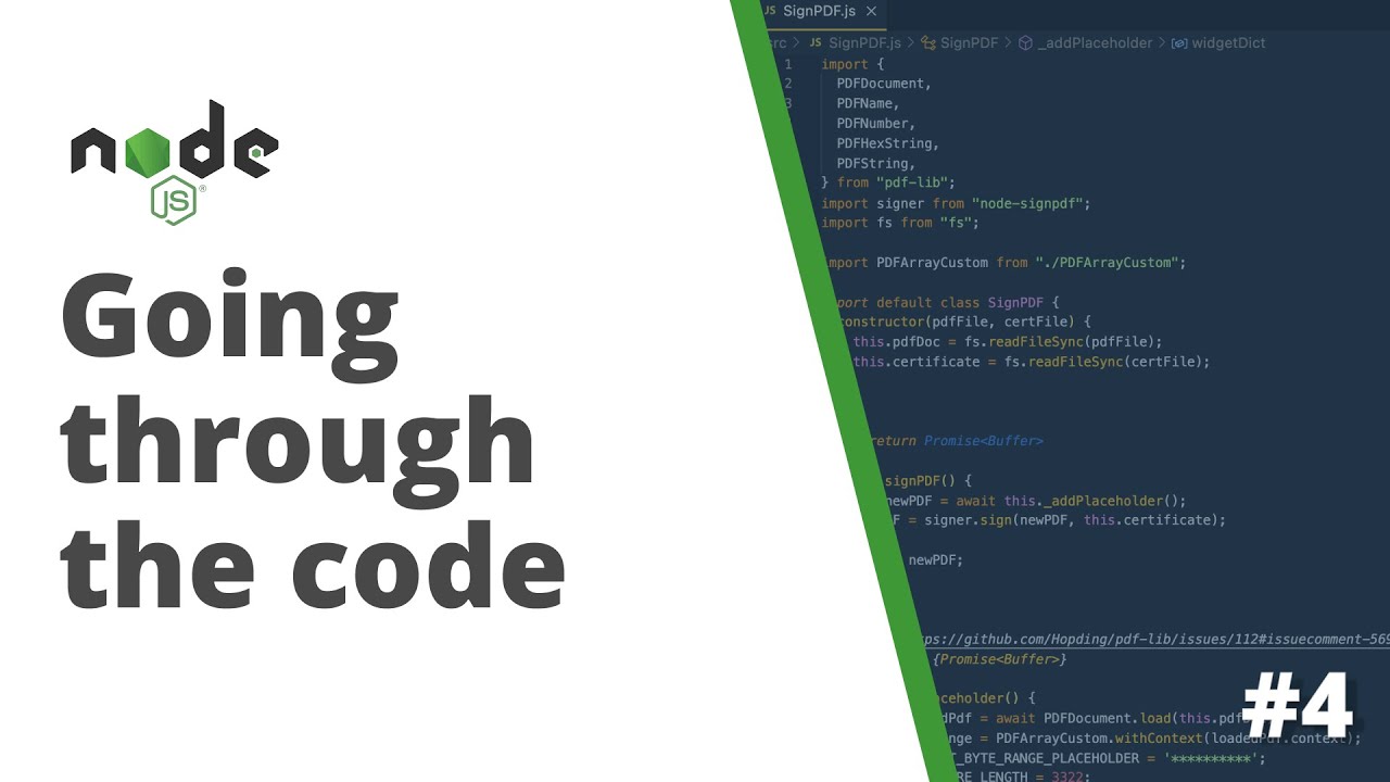 Signing a PDF with Javascript - Going though the code