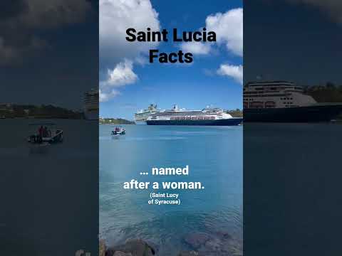 St.Lucia Facts #shorts #caribbean #saintlucia #only #country 24