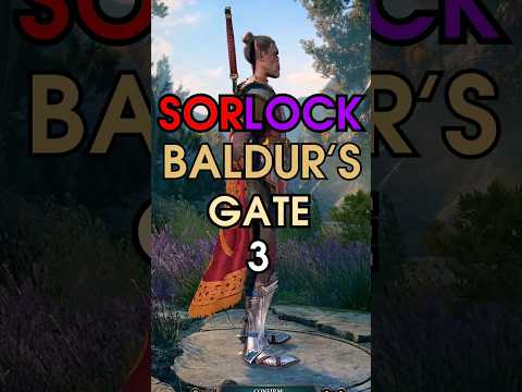 a SORLOCK build for Baldur's Gate 3 in 1 min - Sorcerer/Warlock #shorts #baldursgate3 #gaming
