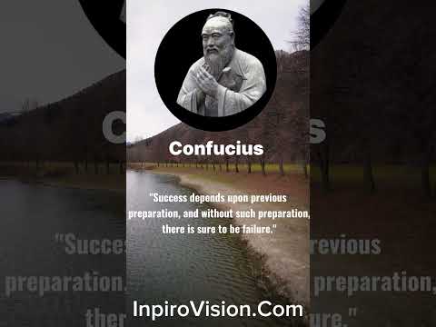 "Preparation: The Key to Success - Confucius' Wisdom"#motivationalquotes #motivation