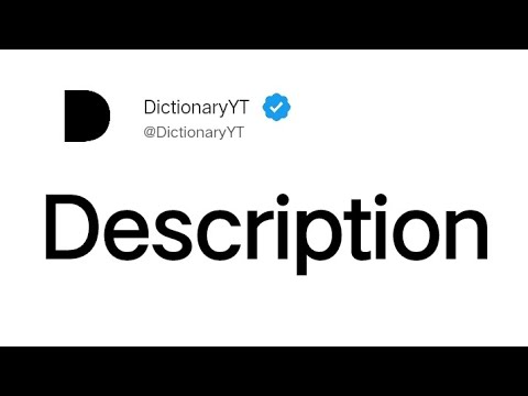 Description Meaning in English