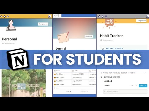 Organize your life as a student 🌟 FREE Notion templates
